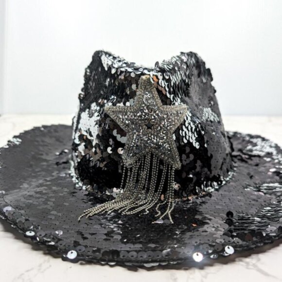 Nasty Gal | Accessories | Sequined Star Cowboy Hat | Poshmark